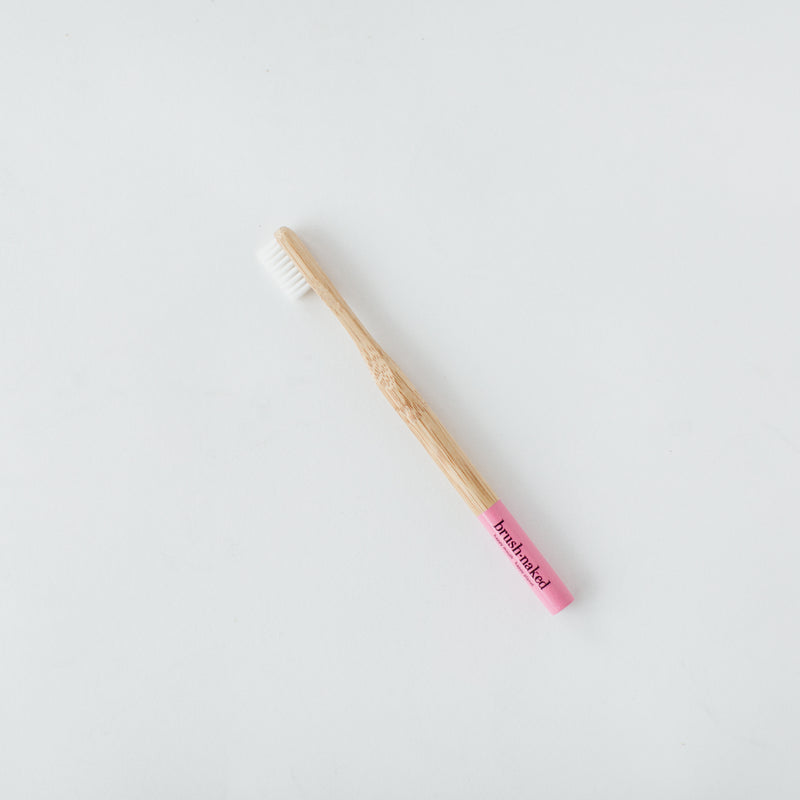 Adult Toothbrush - Pink – Brush Naked Bamboo Toothbrush Company